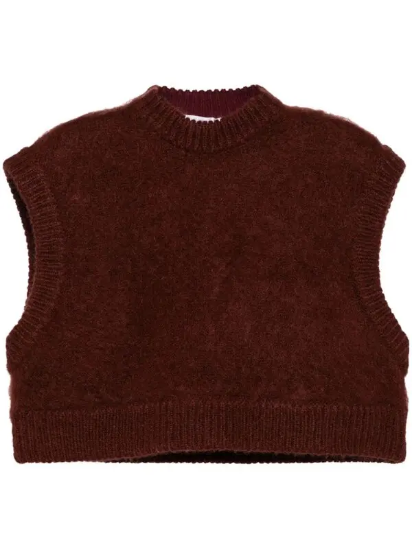 ENFOLD Cropped Knitted Vest