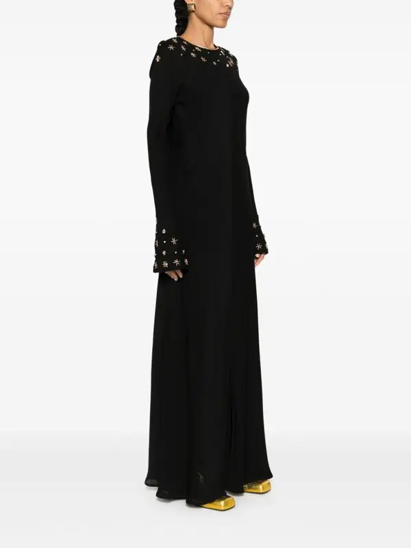 FORTE_FORTE Crystal-embellished Maxi Dress