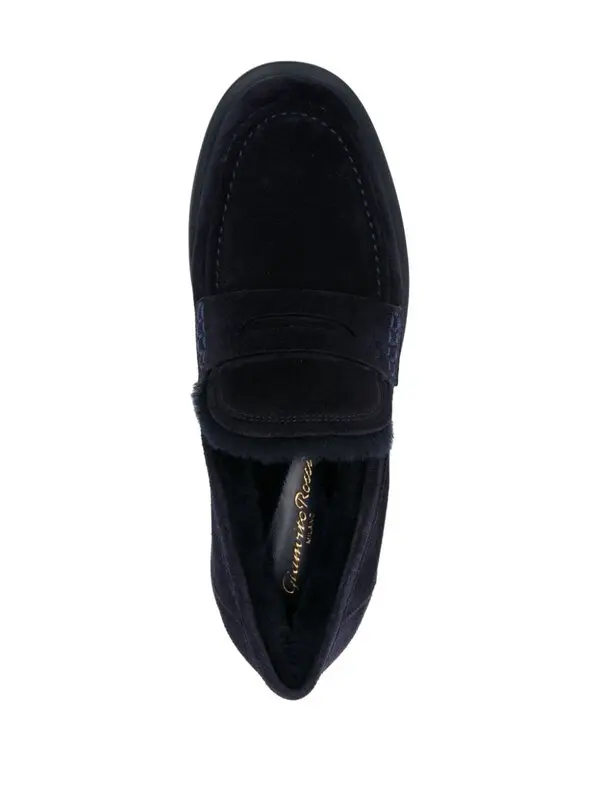 GIANVITO ROSSI Harris Loafers - Blue
