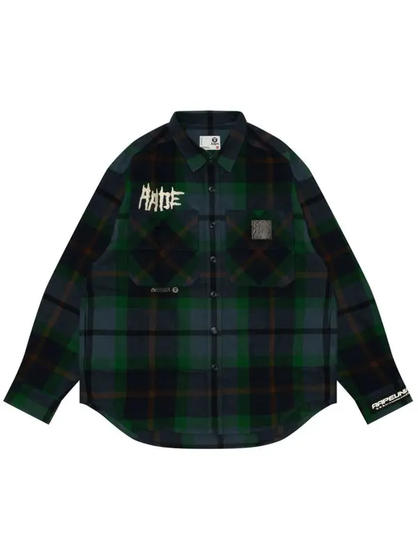 AAPE BY *A BATHING APE® Plaid Shirt