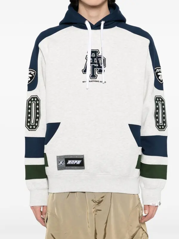 AAPE BY *A BATHING APE Logo Striped Hoodie