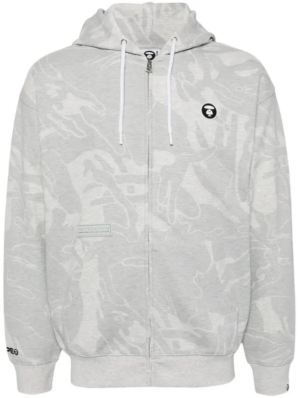 AAPE BY *A BATHING APE® Moonface Logo Hooded Jacket