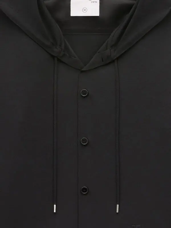 COURREGES Hooded Twill Shirt