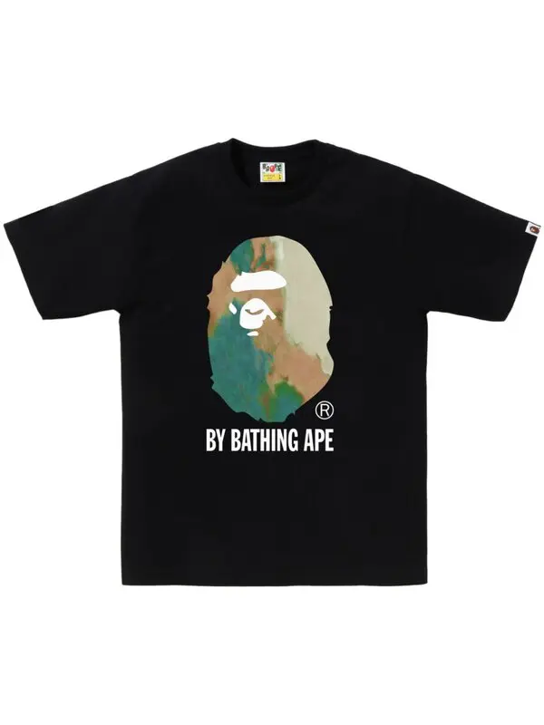 A BATHING APE Logo-print T-shirt - Black