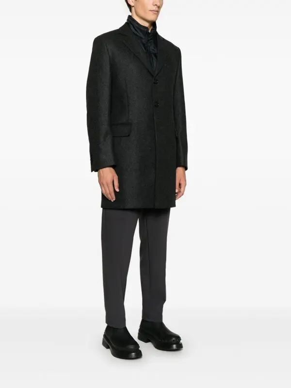 FAY Layered Wool-cashmere Coat