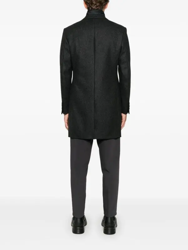 FAY Layered Wool-cashmere Coat