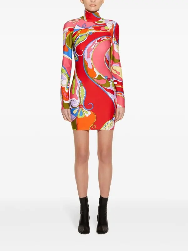 Emilio Pucci Orchidee Mini Dress