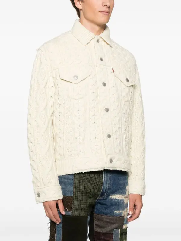Junya Watanabe X Levi's® Aran-knit Cardigan