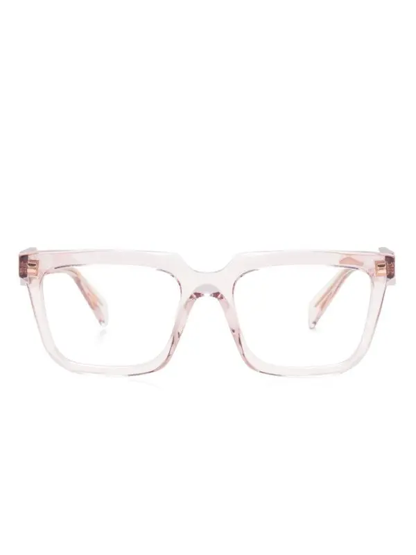 Prada Rectangle-frame Glasses - Pink