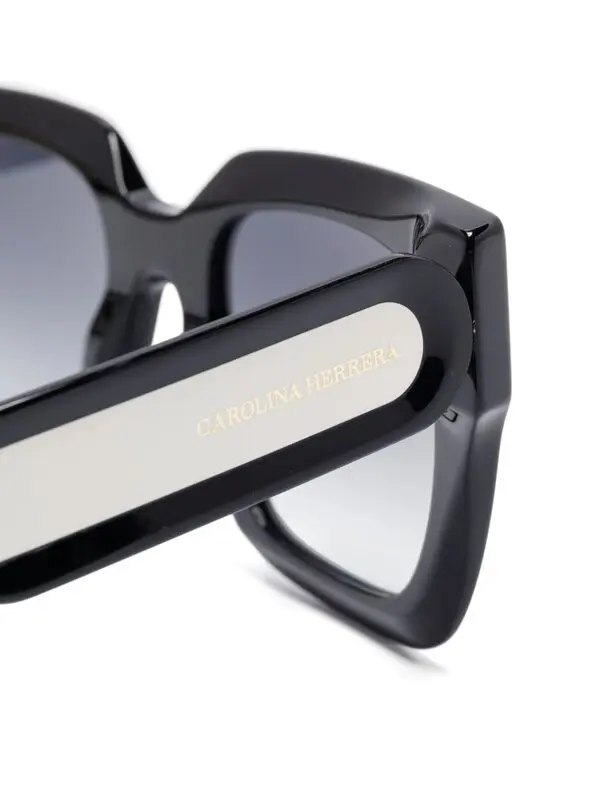 Carolina Herrera Her 0255 Square Frame Sunglasses - Black