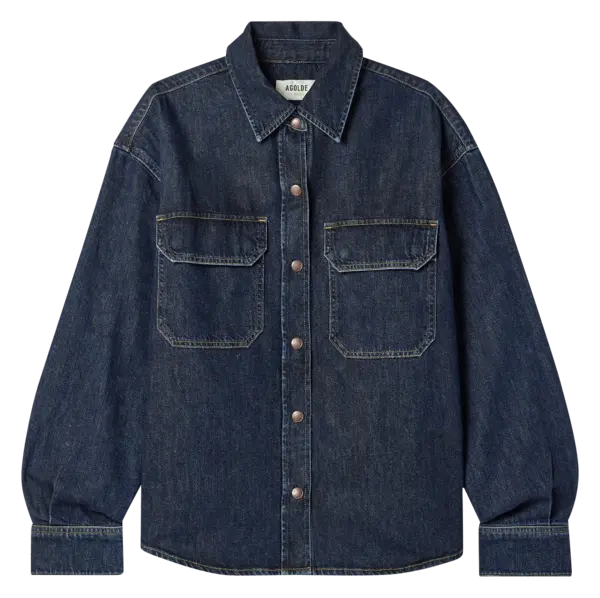 AGOLDE Gwen Slice Denim Shirt