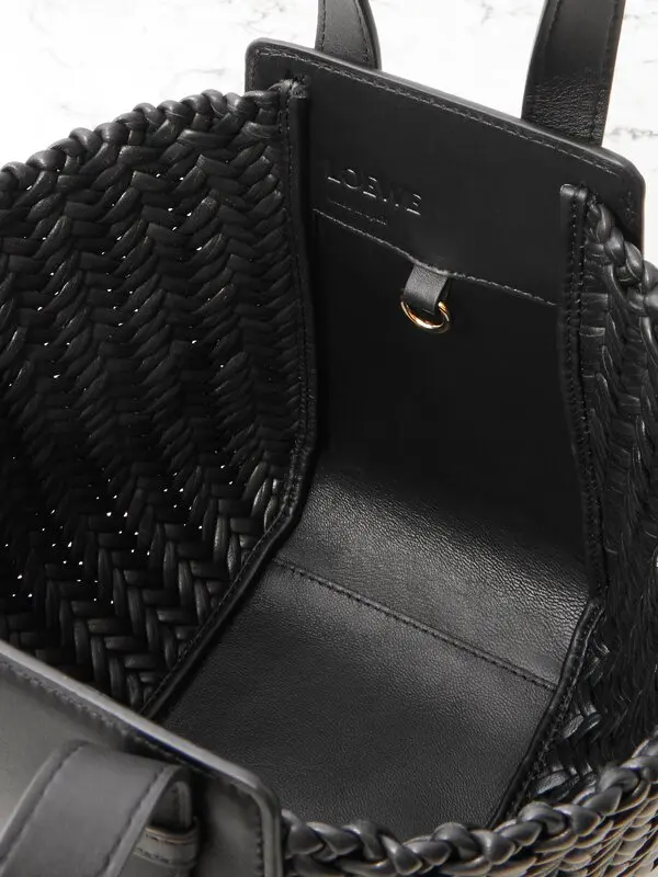 Loewe Hammock Woven Leather Tote Bag