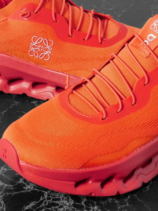 Loewe On Cloudtilt Stretch Recycled-knit Sneakers - Orange