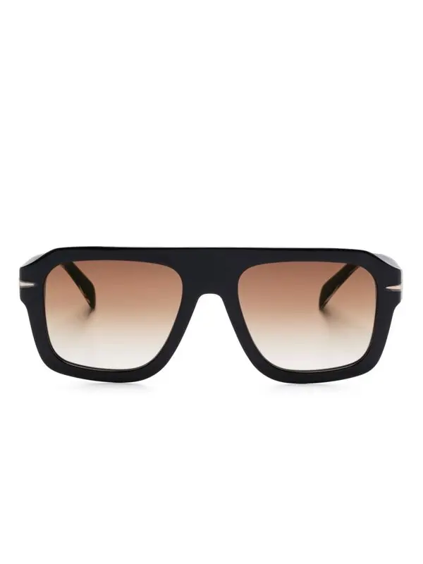 DB EYEWEAR BY DAVID BECKHAM Pilot-frame Sunglasses - Black