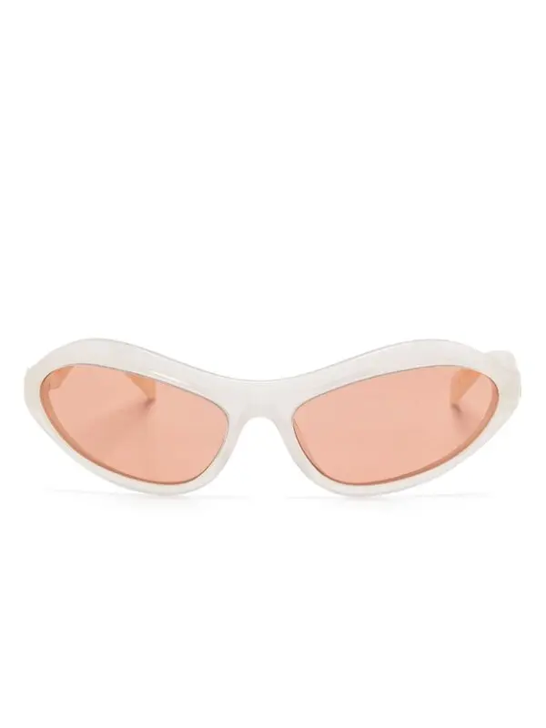 Prada Biker-frame Sunglasses - White