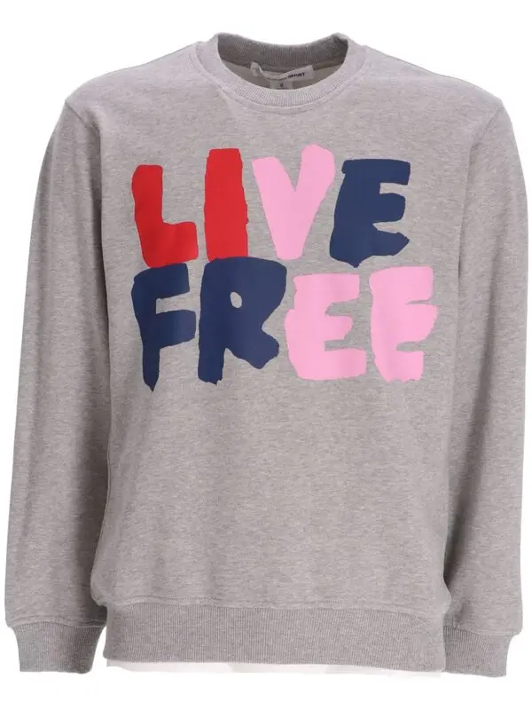 Comme Des Garçons Live Free Sweatshirt - Grey