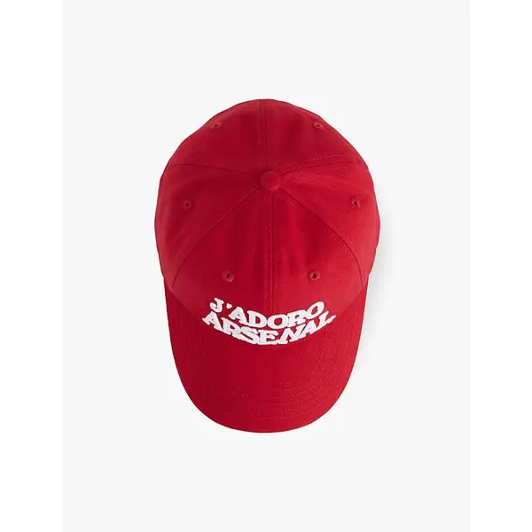 Aries X Arsenal J'Adoro Cotton Baseball Cap 1size - Red | Editorialist