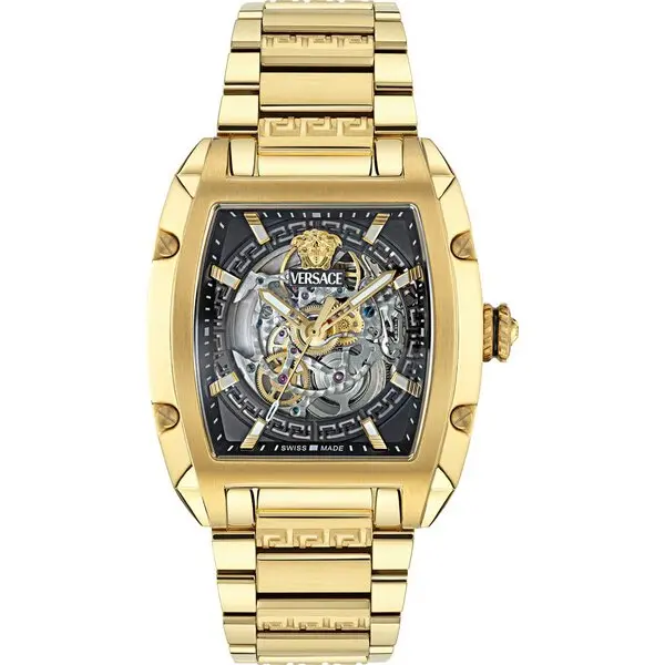 Versace Dominus Bracelet Watch - Ip Yellow Gold