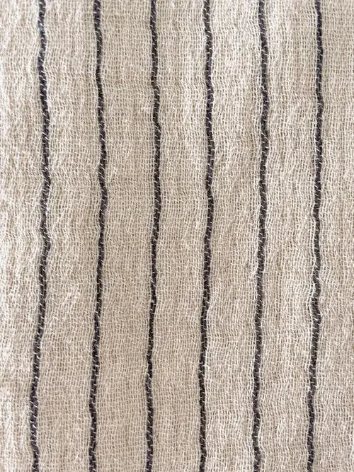 Anaya Striped Turkish Cotton Crinkled Throw