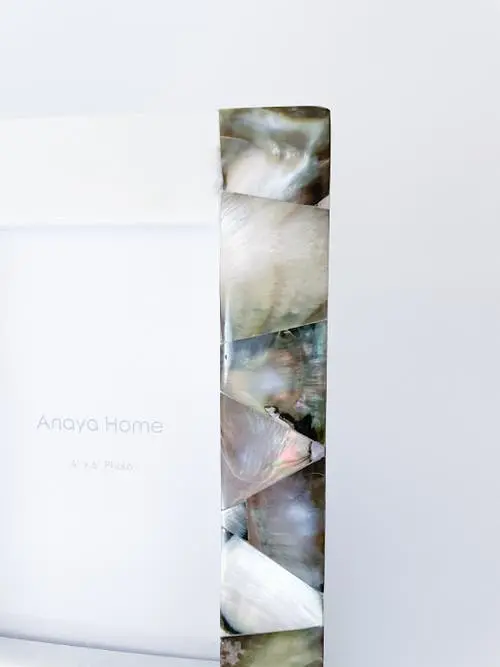 Anaya Grey Mother Of Pearl Marble Picture Frames