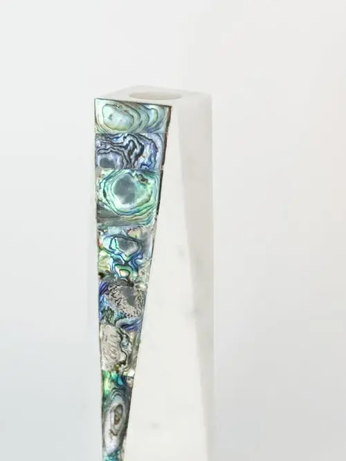 Anaya Rainbow Pearl Marble Candle Holder