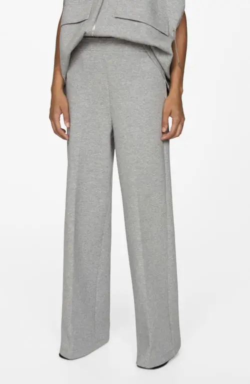Mango High-waist Wide-leg Pants