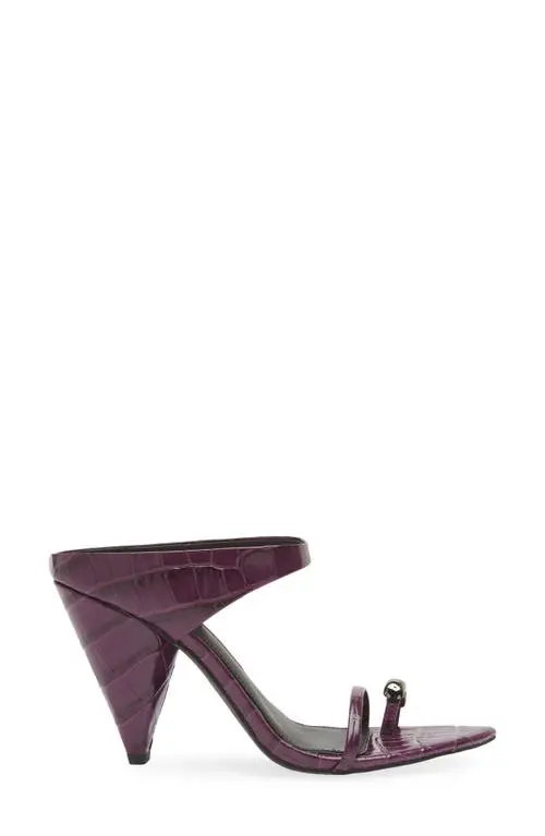 Rebecca Minkoff Toe Ring Pointed Toe Slide Sandal - Berry