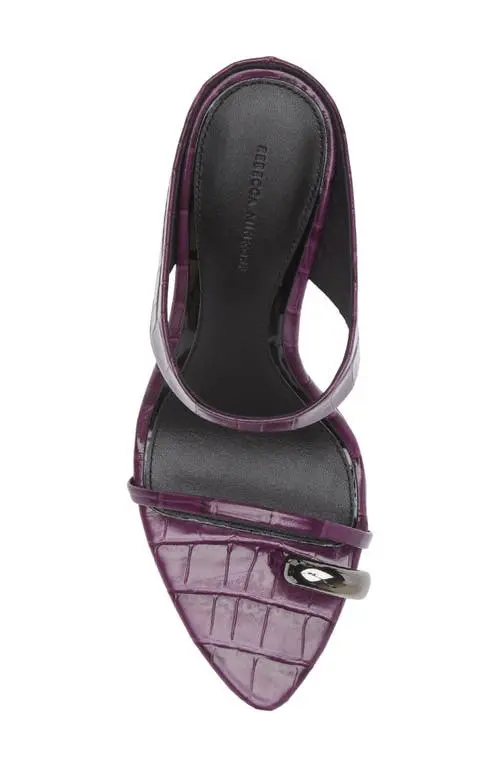 Rebecca Minkoff Toe Ring Pointed Toe Slide Sandal - Berry