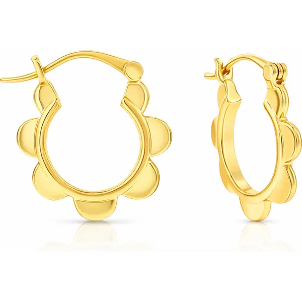 DONATELLO GIAN Flower' Hoop Earrings - Gold