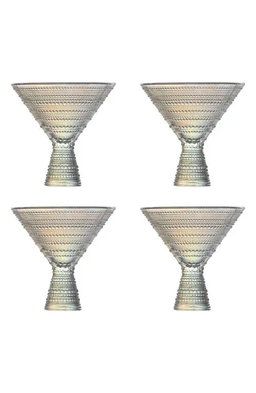 FORTESSA Jupiter Set Of 4 Martini Glasses - Iridescent