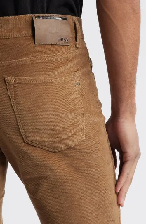 BRAX Chuck Modern Fit Stretch Corduroy 5-pocket Pants - 55-camel