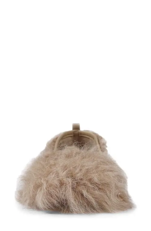 ARTISAN CRAFTED BY ZIGI Quincy Faux-fur Flat - Beige Leather