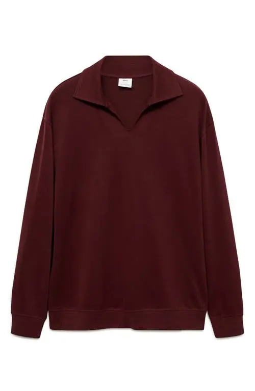 Mango Oversize Cotton Polo Sweatshirt