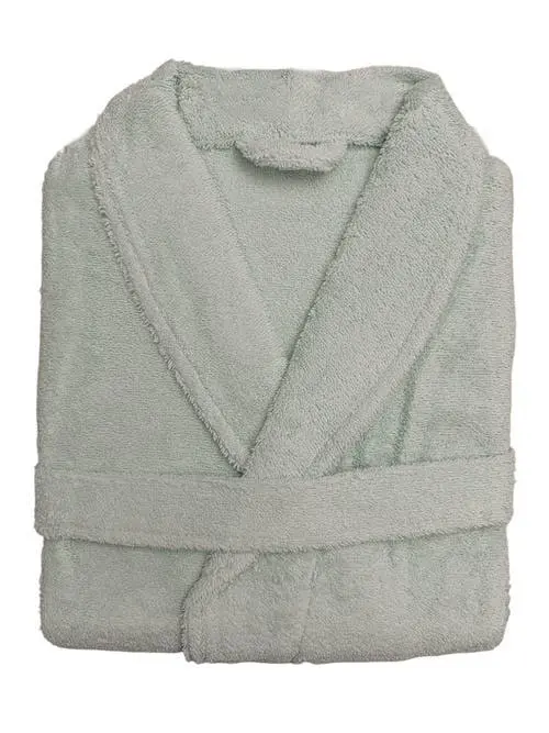 Anaya Home Spa Cotton Terry Robe - Calming Green