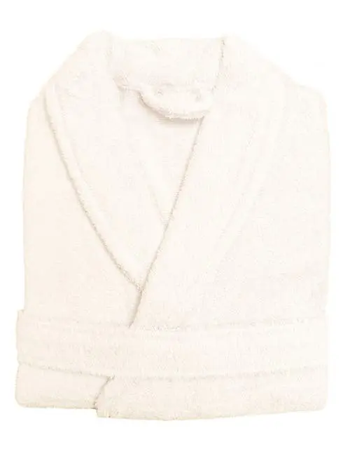 Anaya Home Spa Cotton Terry Robe - Ivory