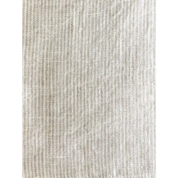 Anaya So Soft Linen Table Runner - Beige Pinstripe
