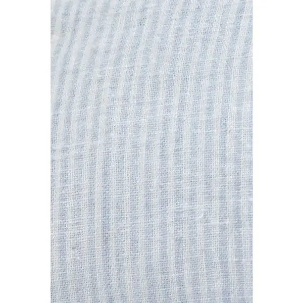 Anaya So Soft Linen Table Runner - Sky Blue Pinstripe