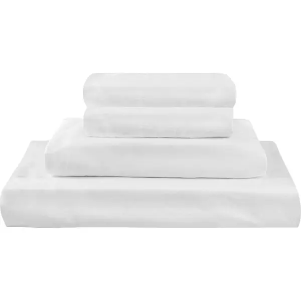 SIJO 400 Thread Luxesoft Organic Cotton Sateen Sheet Set - Snow