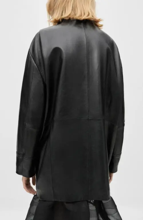 Mango Oversize Faux Leather Jacket
