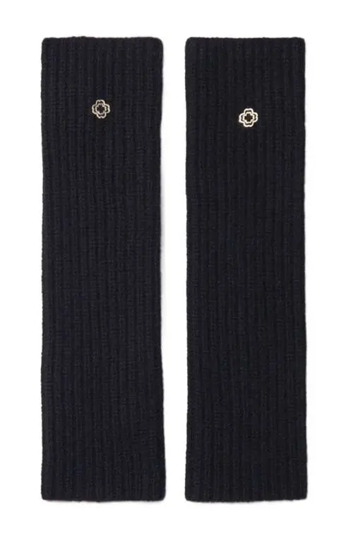 Maje Wool And Cashmere Mittens - Black