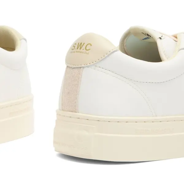 S.W.C STEPNEY WORKERS CLUB Dellow 02 Suede Sneakers - White