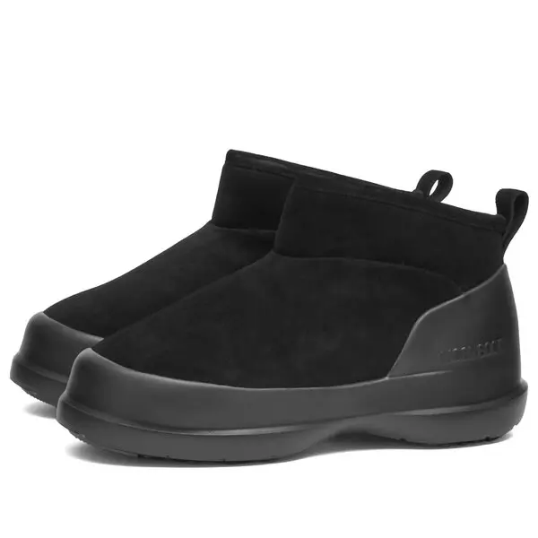 Moon Boot Luna Low Suede Boots - Black