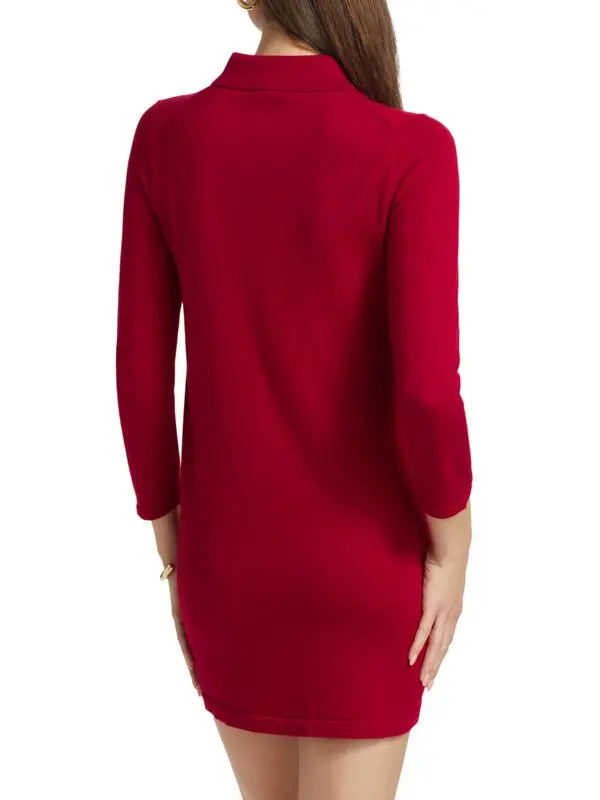 REFORMATION Luell Wool Polo Minidress
