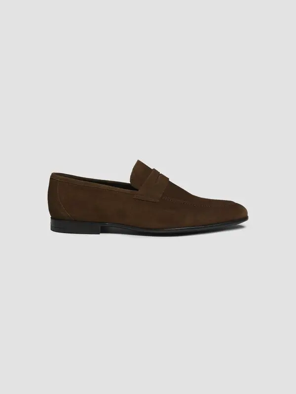 To Boot New York Dunmore Suede Penny Loafers - Softymarone