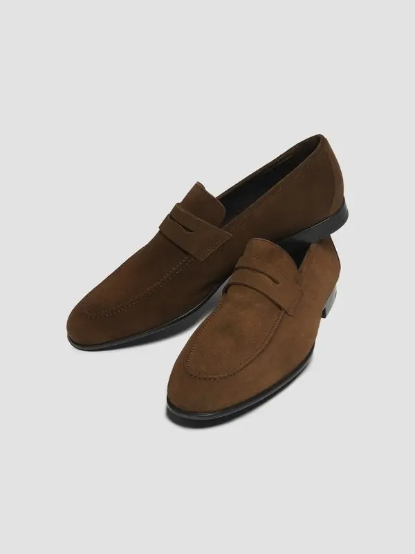To Boot New York Dunmore Suede Penny Loafers - Softymarone