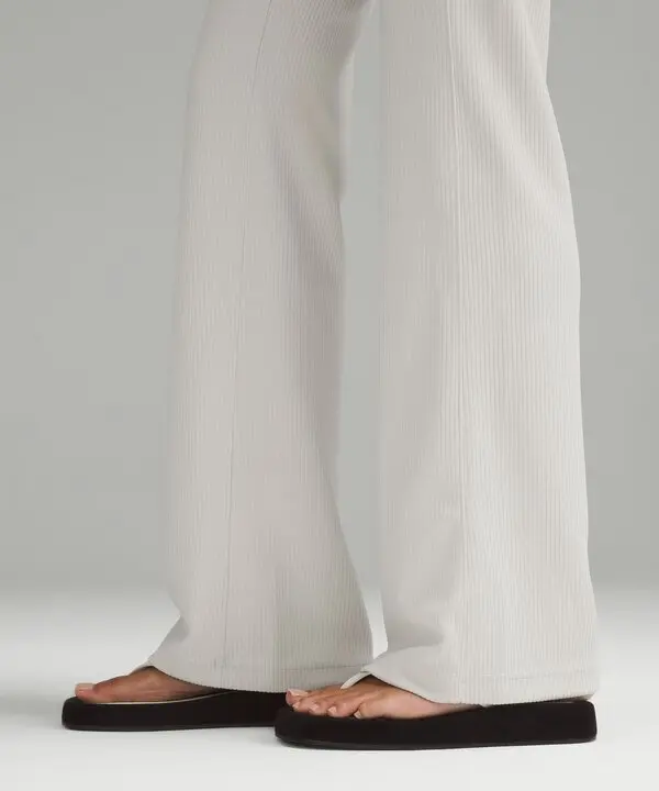 Lululemon Ribbed Softstreme Flared Pant - Bone