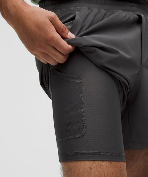 Lululemon Pace Breaker Lined Short - Graphite Grey