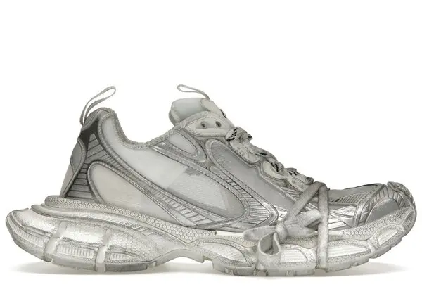 Balenciaga 3xl Summer Mesh Sneakers - White/silver