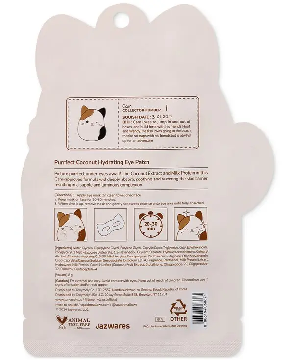 TONYMOLY Cam Hydrating Coconut Eye Mask