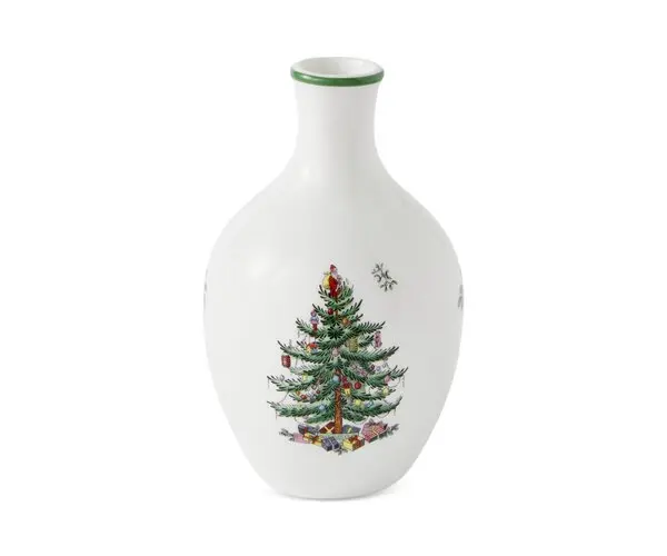 SPODE Christmas Tree 6 Posy Vase